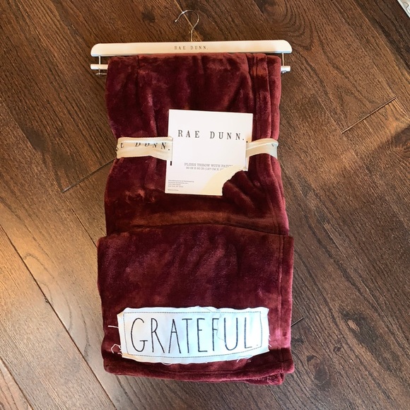 Rae Dunn | Bedding | Rae Dunn Grateful Throw | Poshmark
